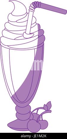 milk shake cream straw shadow Stock Vector Image & Art - Alamy