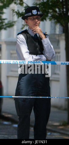 Scene of fatal collision involving cyclist on Fulham Road London ...