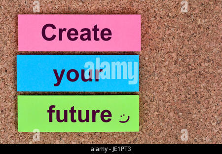 Create your future text on colorful bokeh background Stock Photo - Alamy