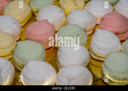 Delicious colorfull cookies on a plate for desert Stock Photo - Alamy