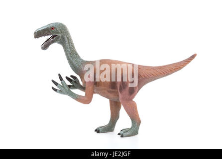 side view nothronychus toy on a white background Stock Photo - Alamy