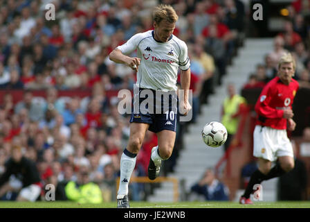 TEDDY SHERINGHAM TOTTENHAM HOTSPUR FC OLD TRAFFORD MANCHESTER ENGLAND ...