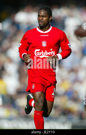 SALIF DIAO LIVERPOOL FC ELLAND ROAD LEEDS 19 October 2002 Stock Photo ...