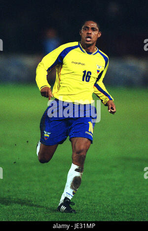 CLEBER CHALA ECUADOR FUJI FILM STADIUM BREDA 13 February 2002 Stock ...