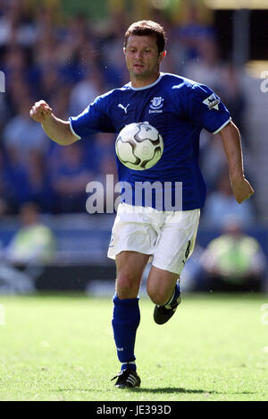 TOMASZ RADZINSKI EVERTON FC GOODISON PARK LIVERPOOL 01 February 2003 ...