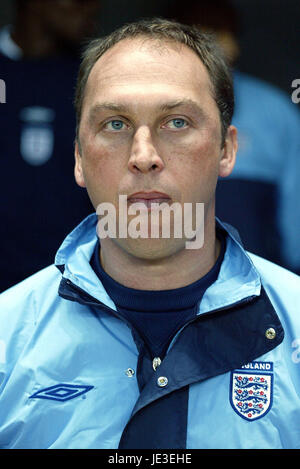 England 's coach David Platt at the St Jakob Stadium Basel where ...