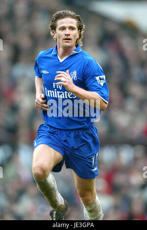 EMMANUEL PETIT CHELSEA FC OLD TRAFFORD MANCHESTER 18 January 2003 Stock ...
