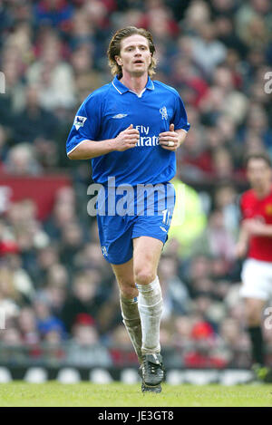 EMMANUEL PETIT CHELSEA FC OLD TRAFFORD MANCHESTER 18 January 2003 Stock ...