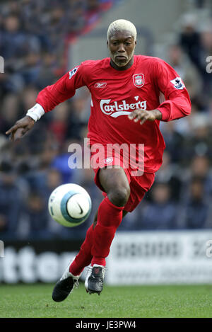 DJIBRIL CISSE LIVERPOOL FC REEBOK STADIUM BOLTON ENGLAND 02 January ...