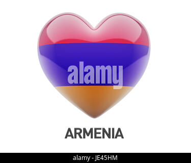 Armenian flag heart isolated on white background. Pencil drawing Stock ...