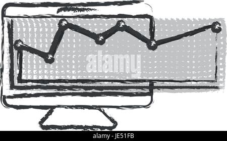 monochrome blurred silhouette of screen monitor Stock Vector Image & Art - Alamy