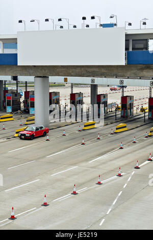 Detail of a toll station Stock Photo - Alamy