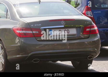 Unique Belgian number plate Stock Photo - Alamy