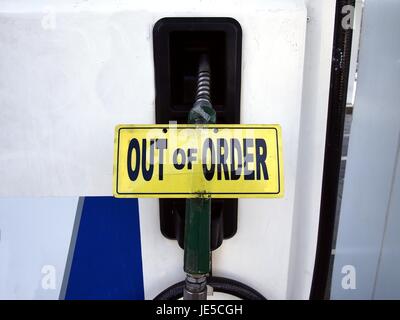 Diesel, Leaded and Unleaded fuel pump Stock Photo - Alamy