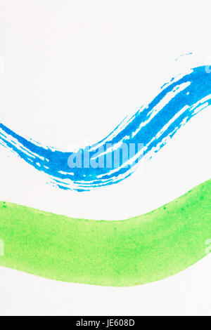 Hand painted watercolor blue wavy texture. Colorful overlay. Abstract ...