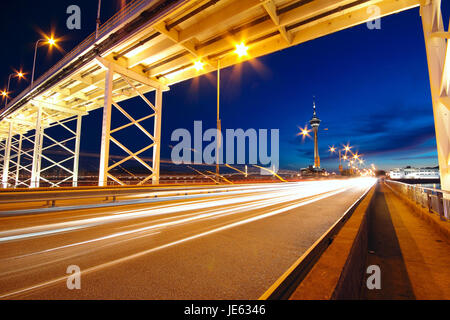 highway under the bridge in macao Stock Photo - Alamy