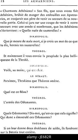 Aristophanes' work 'Aristophane I' is a collection of his comedic plays ...