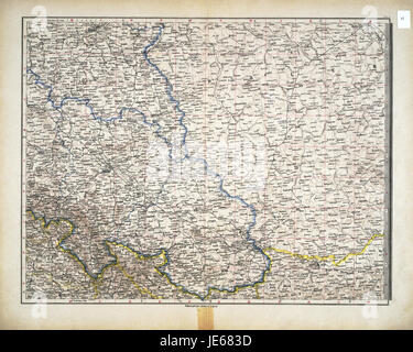 A page from 'Atlas des Deutschen Reichs', a detailed map of the German ...