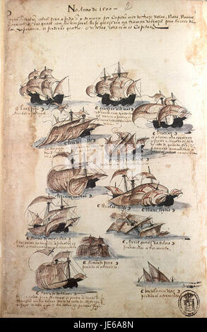 Pedro Alvares Cabral fleet Stock Photo - Alamy