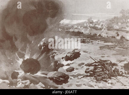 'An H.E. shell exploding', First World War, 1914-1918, (1933 ...