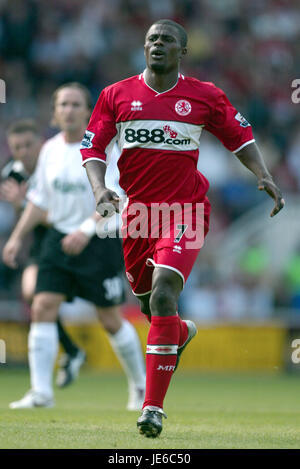 GEORGE BOATENG MIDDLESBROUGH FC RIVERSIDE STADIUM MIDDLESBROUGH ENGLAND ...