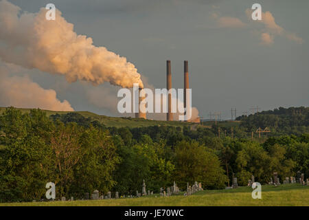 Shelocta, Pennsylvania - The coal-fired Keystone Generating Station ...