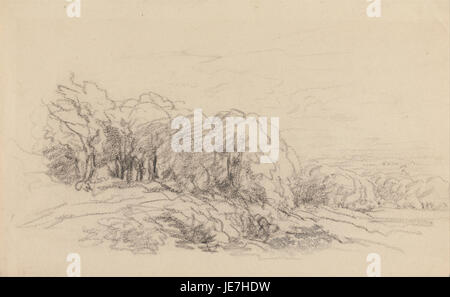 David Cox - Landscape with Trees Stock Photo - Alamy