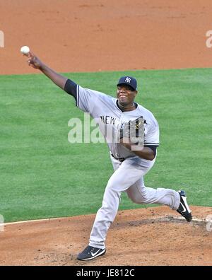 Los Angeles Angels pitcher Michael Darrell-Hicks (61) during the ...
