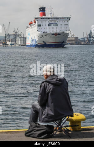 Stena Line ferry is seen in Gdynia, Poland on 11 December 2020 (Photo ...