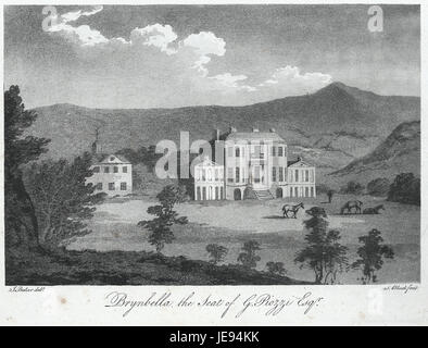 Brynbella the Seat of G. Piozzi Esqr Stock Photo - Alamy