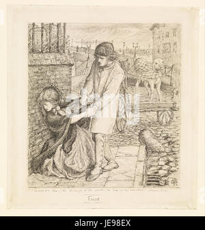 Dante Gabriel Rossetti - Found - Compositional Study Stock Photo - Alamy