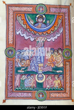 This artwork represents Saint Peter, one of the twelve apostles, known ...