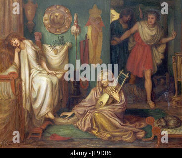 'The Return of Tibullus to Delia' is a painting by Dante Gabriel ...