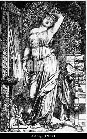 Frederick Sandys’ painting 'Danae in the Brazen Chamber' depicts the ...