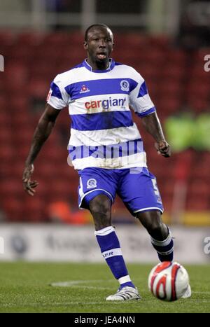 Queens Park Rangers' Damion Stewart celebrates his goal with team mates ...