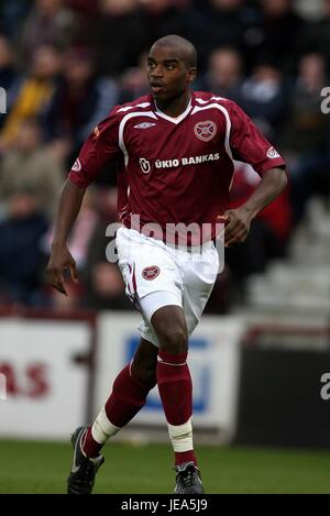 IBRAHIM TALL HEART OF MIDLOTHIAN FC TYNECASTLE STADIUM EDINBURGH ...