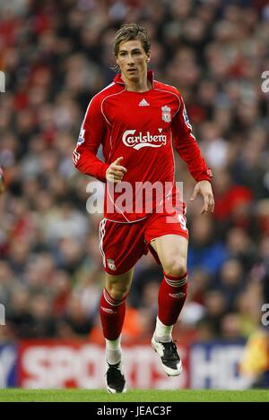 FERNANDO TORRES LIVERPOOL FC ANFIELD LIVERPOOL ENGLAND 01 October 2008 ...
