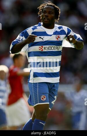 ANDRE BIKEY READING FC OLD TRAFFORD MANCHESTER ENGLAND 12 August 2007 ...