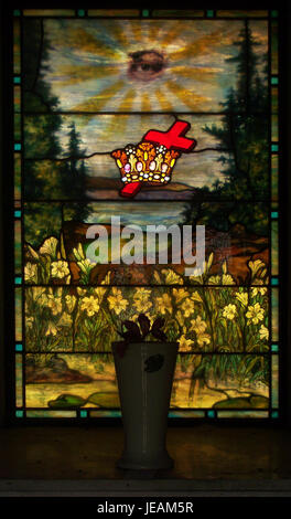 The image captures a scene from Homewood Cemetery, highlighting the ...