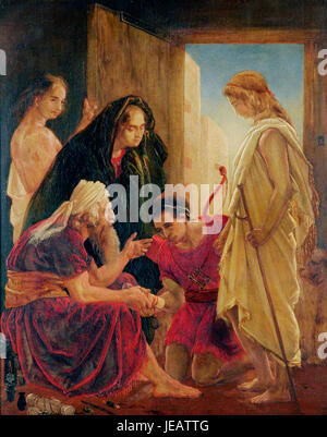 Dante Gabriel Rossetti's painting 'The Return of Tibullus to Delia ...