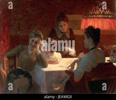 Albert Ritzberger, 1900c - Love's oracle Stock Photo - Alamy