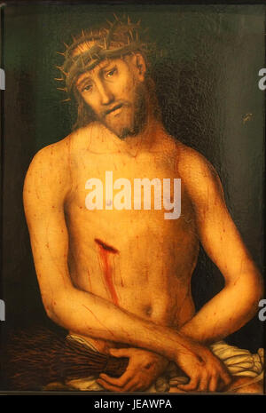 'The Crucifixion' by Lucas Cranach the Elder depicts the biblical scene ...