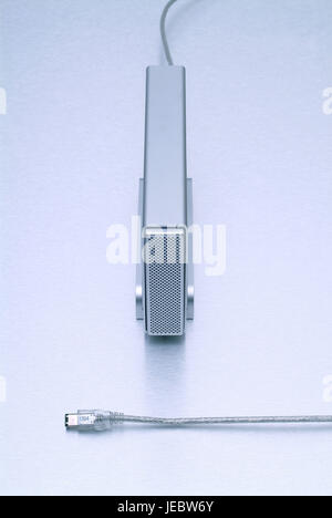 Security external hard drive in open metal safe. External hard disk ...