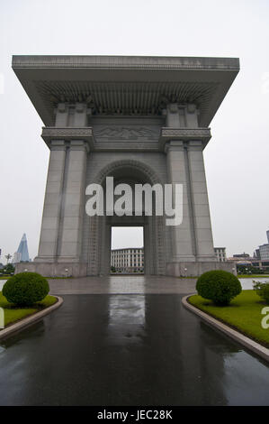 triumphal arch, Pyongyang, North Korea, Asia Stock Photo - Alamy