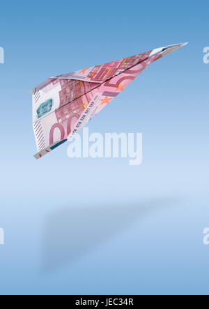 Paper airplane from eurolight Stock Photo - Alamy
