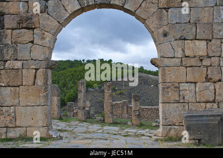 The Roman ruins of Djemila, Unesco World Heritage Site, Kabylie ...