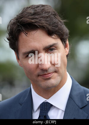 FILE - Canadian Prime Minister Justin Trudeau poses for a portrait in ...