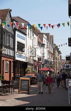 Historic Butcher Row in Salisbury City centre, Salisbury, Wiltshire ...