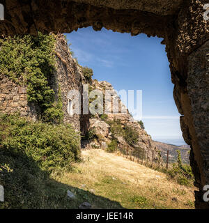 17th century bandits house, "La maison du bandit", built into the rock ...