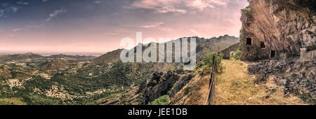 17th century bandits house, "La maison du bandit", built into the rock ...